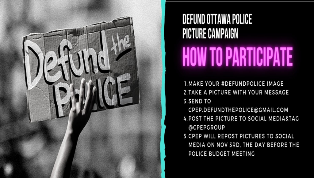 Defund the Police Photo Campaign | CPEP