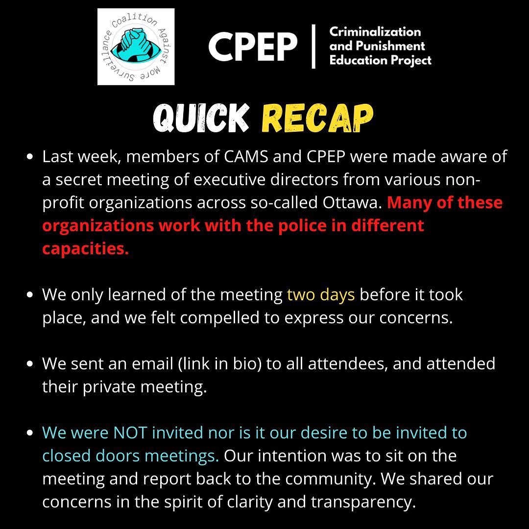 CPEP and CAMS Denounce the Co-optation of DefundOPS | CPEP