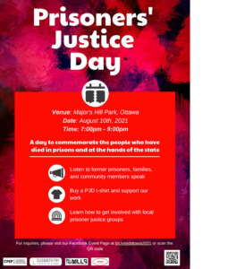 Prisoner’s Justice Day Events and Information | CPEP